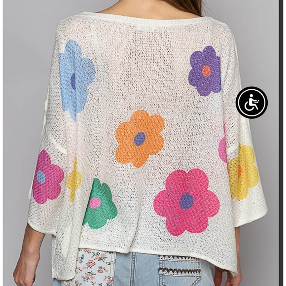 POL | Sweaters | Pol Flower Sweater | Poshmark